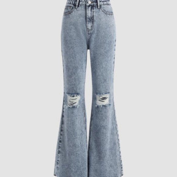 Cider | Jeans | Cider Denim Ripped Flares Jeans | Poshmark